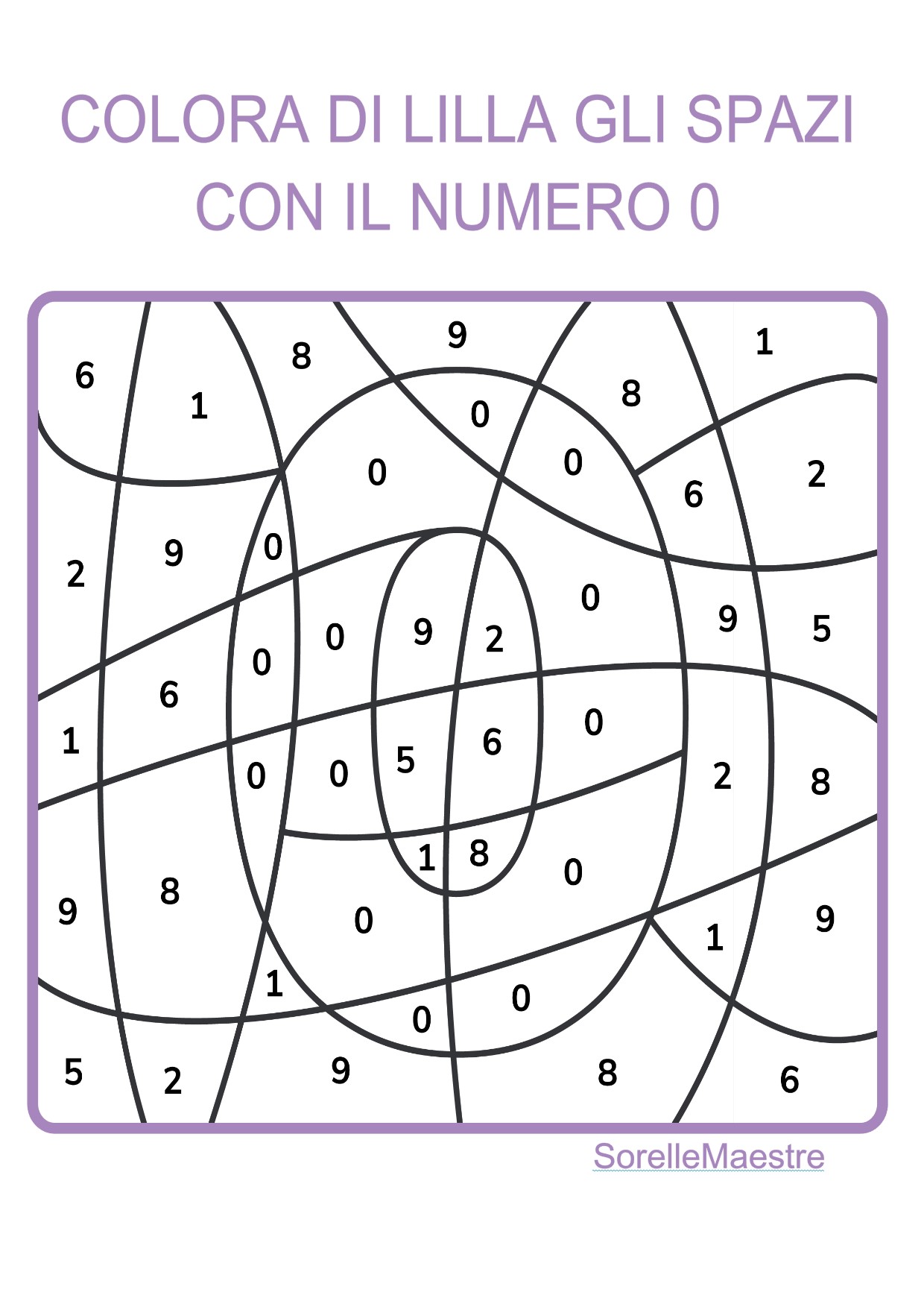 Colora, traccia e scrivi i numeri - SorelleMaestre scuola primaria