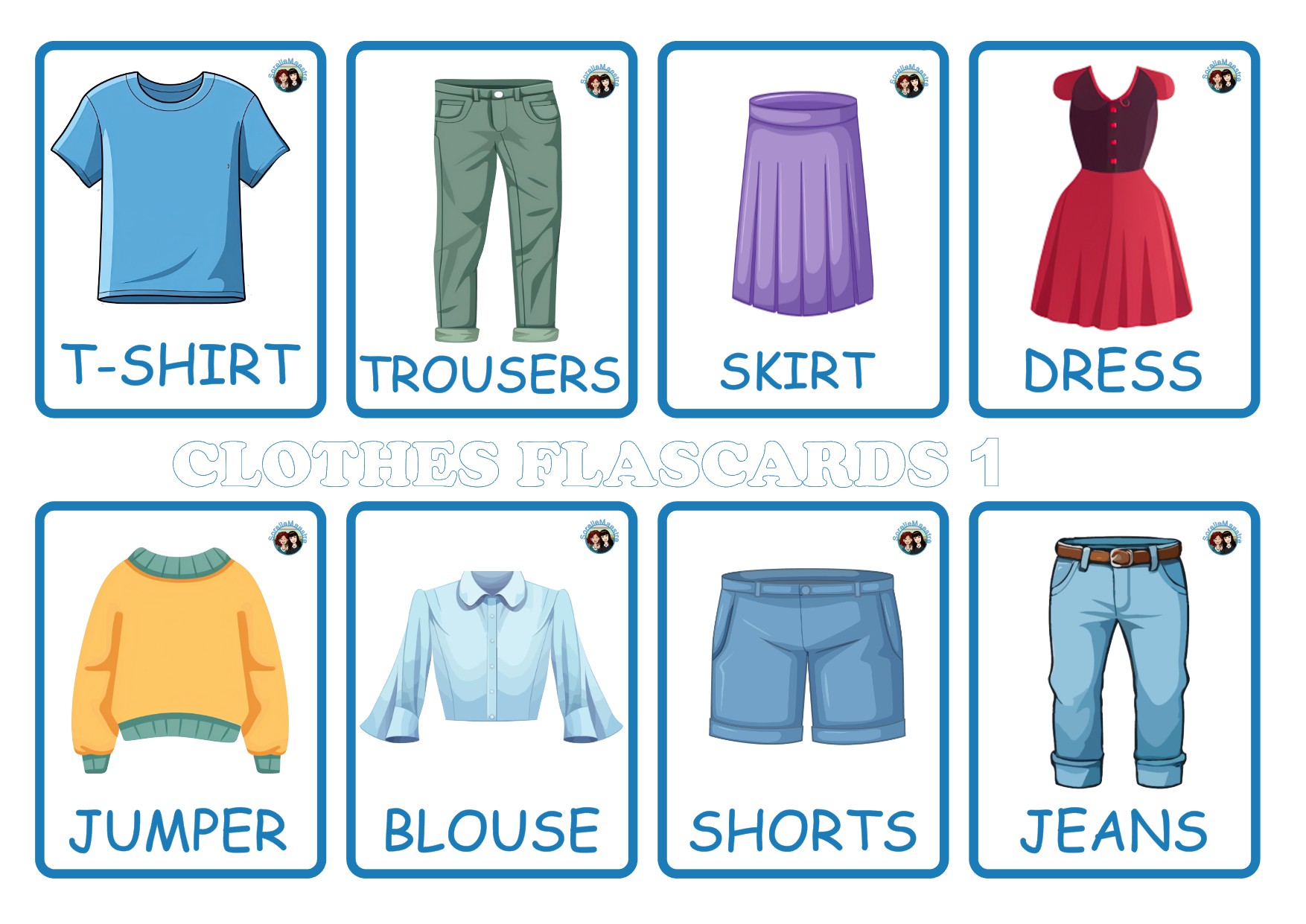 Flashcards (Clothes) - SorelleMaestre